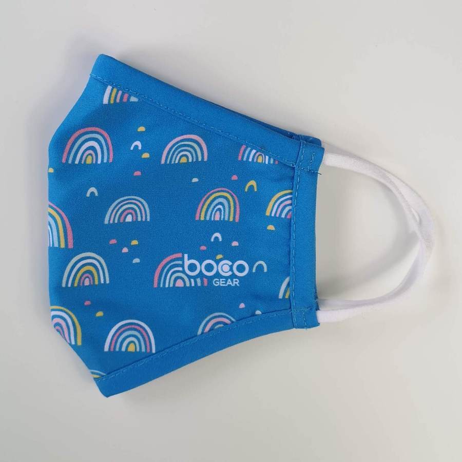 Kids Non-Medical Face Mask - Rainbows – Boco Gear Canada